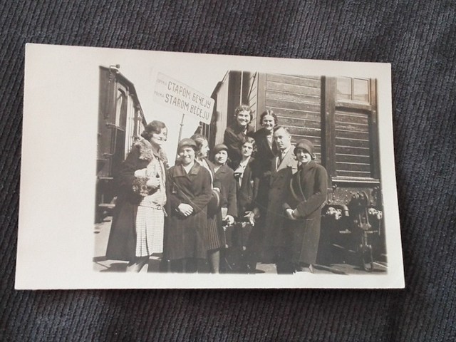 ORIGINALNA FOTOGRAFIJA 1930 - ŽELEZNIČKA STANICA SOMBOR