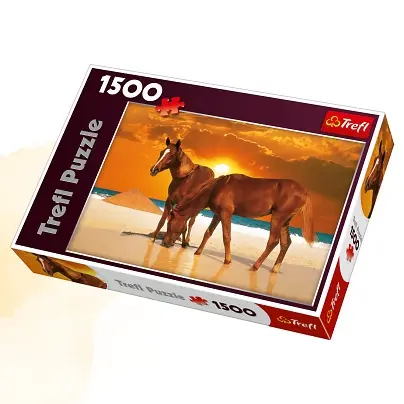 Trefl TREFL PUZZLE 1500 STALLIONS ON THE BEACH (26093)