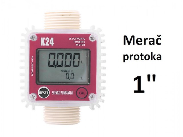 Merac protoka vode - 1 - 10-120 litara/min vertikalan