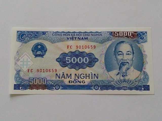 5000 Đong 1991.g - Vijetnam - ODLIČNA -