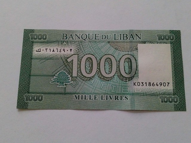 1000 Livres - Liban - ODLIČNA -