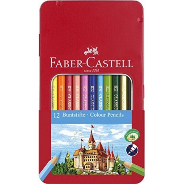 Faber-Castell FC BOJICE DRVENE 1/12 115801 METALNA KUTIJA