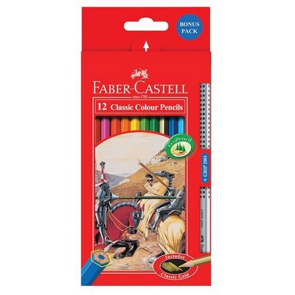 Faber-Castell FC BOJICE DRVENE 1/12 CLASSIC + 1 GRIP 115852