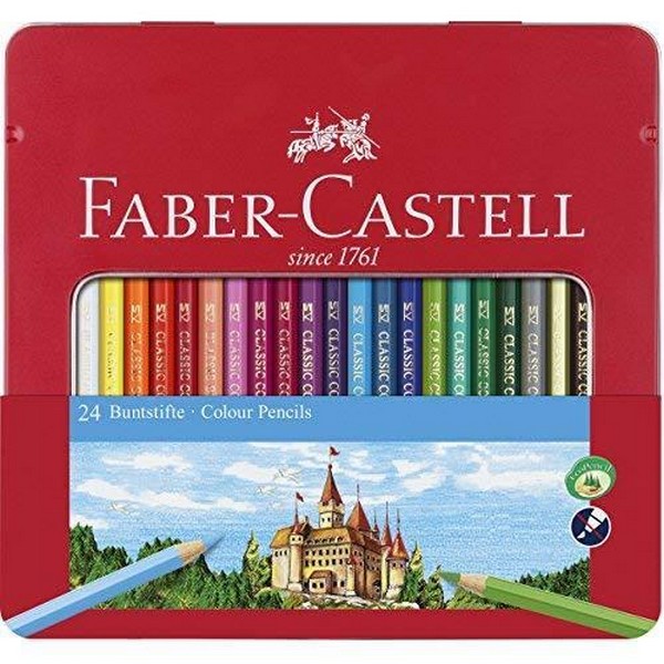 Faber-Castell FC BOJICE DRVENE 1/24 115824 METALNA KUTIJA