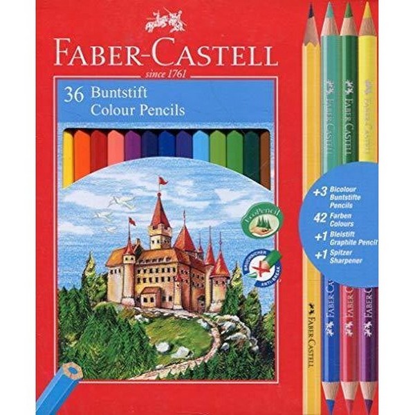 Faber-Castell FC BOJICE DRVENE 1/36 + 3 BICOLOR