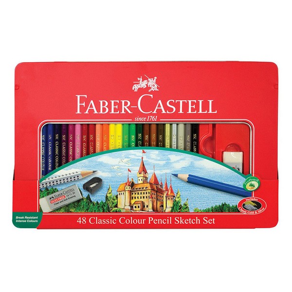 Faber-Castell FC BOJICE DRVENE 1/48 115888 METALNA KUTIJA