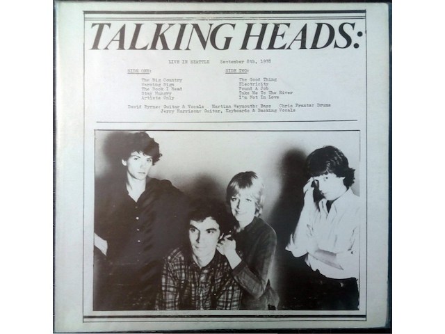 LPS Talking Heads - Live In Seattle 1978 (promo copy)