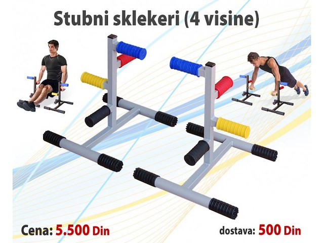 Sklekeri SET `IRON stub za sklekove i propadanje`