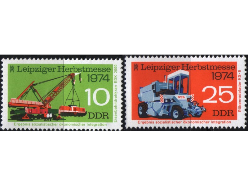 kt391p 27.avg1974 DeutscheDR Mi1973-4 **