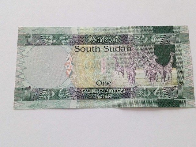 1 Funta 2011.g - Južni Sudan -  Žirafe - ODLIČNA -
