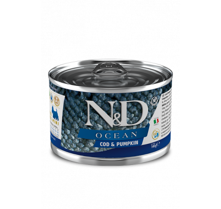 N&D Ocean, Adult Mini, Cod&Pumpkin, 140 g