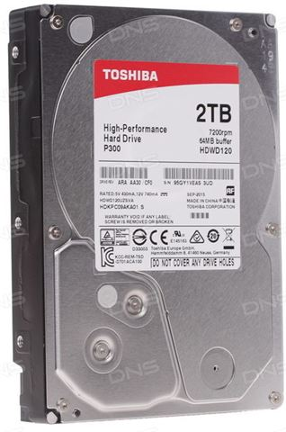 Hard disk Toshiba 2TB HDWD120UZSVA