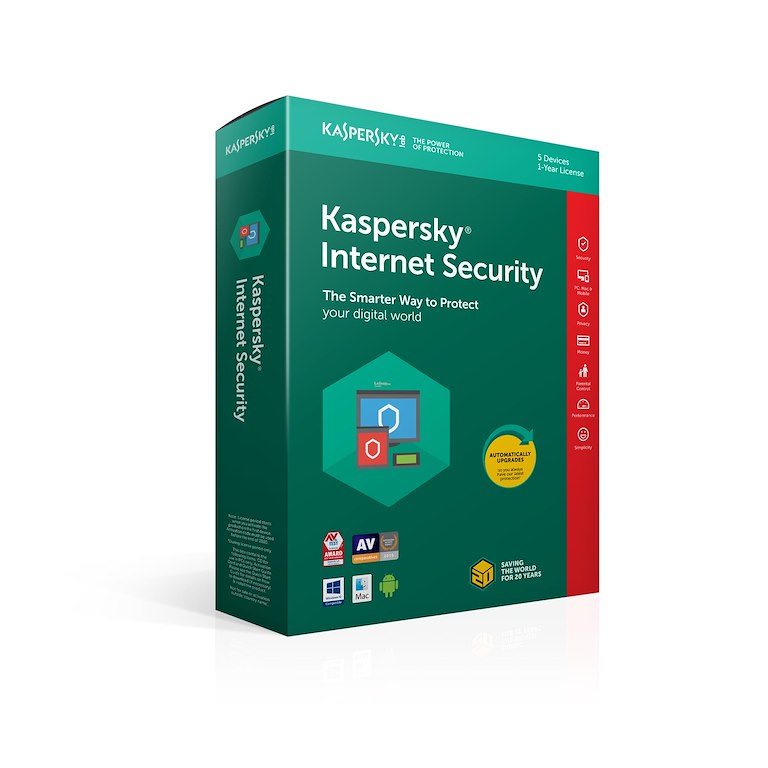 Paket 5 licenci za Kaspersky Internet Security Multi-Device za fizička lica