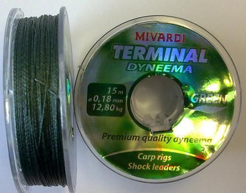 TERMINAL DYNEEMA-GREEN 0,14mm 15mt