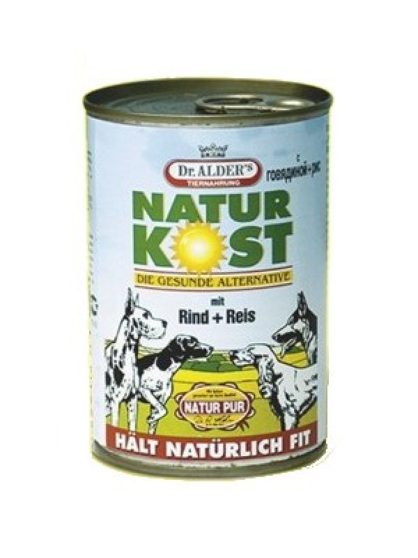 Natur kost Vlažna hrana govedina/pirinač 400g