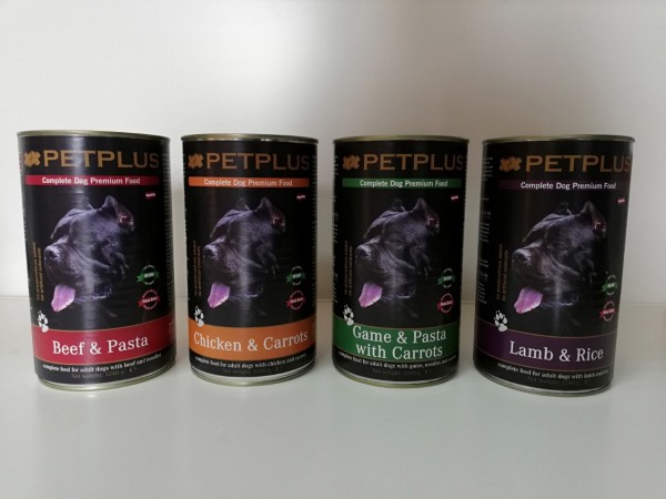 PetPlus Vlažna hrana Govedina, Nudle 1240g konzerva za pse