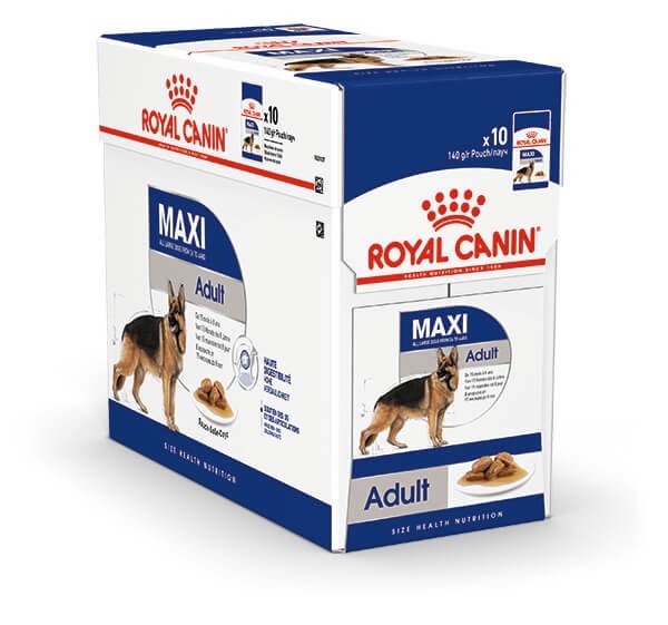 ROYAL CANIN Vlažna hrana u kesici za odrasle pse velikih rasa Maxi Adult 10x140gr