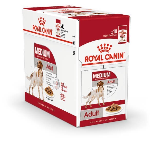 ROYAL CANIN Vlažna hrana u kesici za odrasle pse srednjih rasa Medium Adult 10x140gr