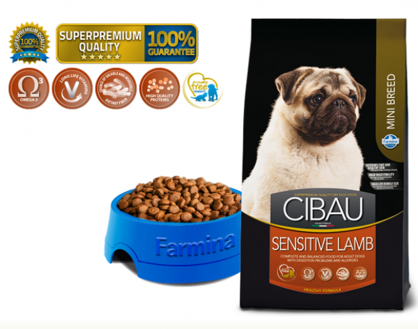 Cibau Suva hrana Superpremium Lamb Sensitive Mini 2,5kg