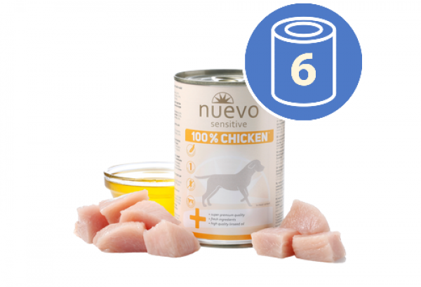Nuevo Vlažna hrana Sensitive monoprotein piletina za pse 400g x 6 kom. pakovanje