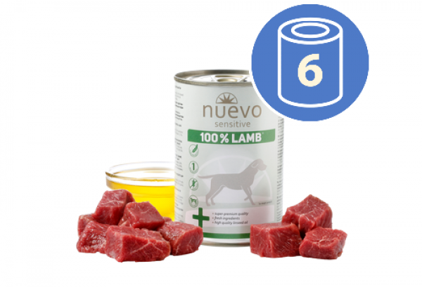 Nuevo Vlažna hrana Sensitive monoprotein jagnjetina za pse 400g x 6 kom. pakovanje