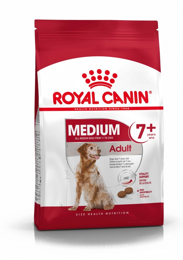 Royal Canin Medium Adult +7 - Suva hrana za pse 4kg.