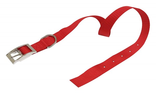 Ogrlica za pse najlon 19*500 crvena