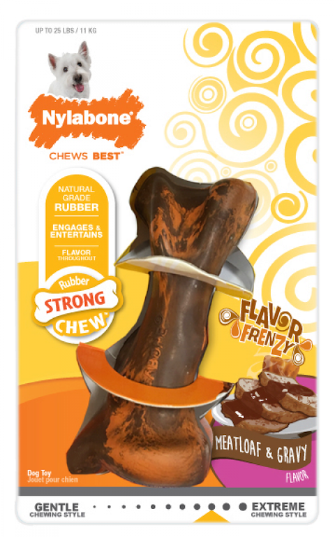 Nylabone Strong Chew Igračka za žvakanje u obliku kosti, ukus govedine u sosu S