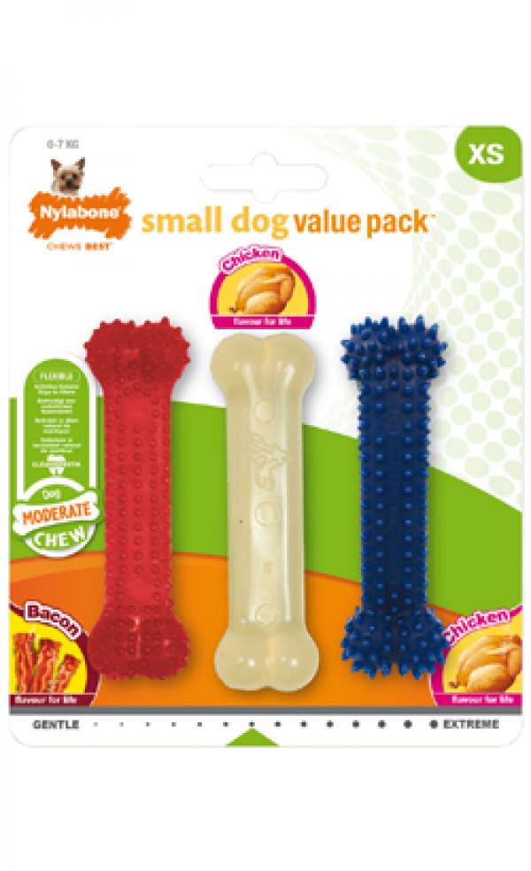 Nylabone Moderate Chew Igračka za žvakanje za male pse, veličina pakovanja Xs