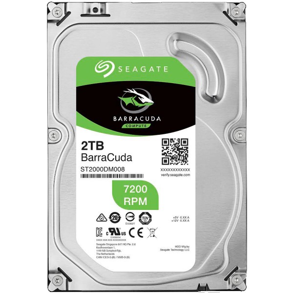 SEAGATE HDD Desktop Barracuda Guardian (3.5''2TBSATA 6Gbs7200rpm) ( ST2000DM008 )