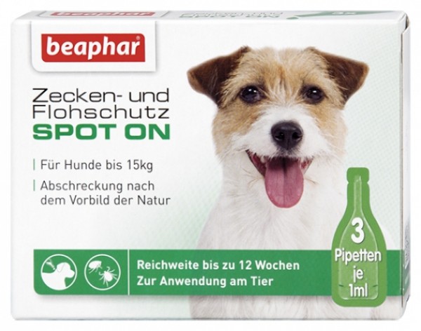 Beaphar Bio spot on dog S - Ampula za pse do 15kg, protiv buva, krpelja i komaraca