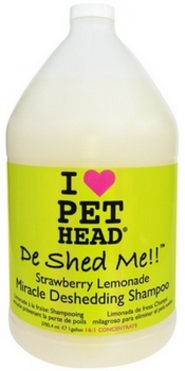 PET HEAD De Shed Me Conditioner Strawberry Lemonade Miracle Desheddin Shampoo 3.79l