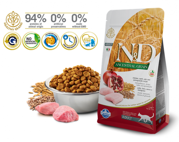 N&D LG Cat Suva hrana Chicken&Pomegranate 300g