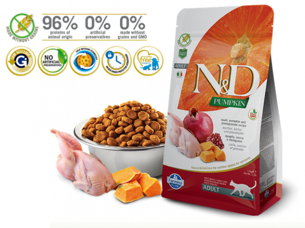 N&D Suva hrana Cat Pumpkin Quail&Pomegranate 300g