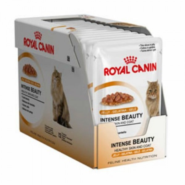 ROYAL CANIN Vlažna hrana za mačke preko 12 meseci starosti, komadići u želeu Intense beauty in jelly 85gr x 12kesica