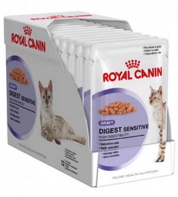 ROYAL CANIN Vlažna hrana za mačke preko 12 meseci starosti, u sosu Digest sensitive 85gr x 12kesica