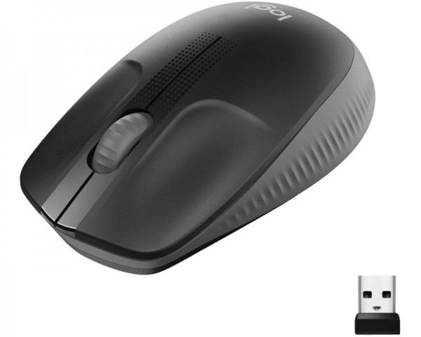 LOGITECH M190 Full-Size Wireless crni miš