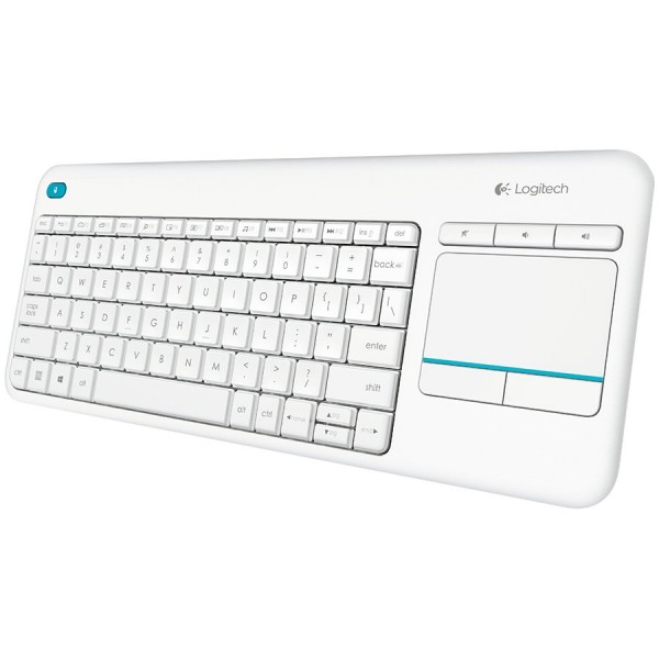 LOGITECH Wireless Touch Keyboard K400 Plus - INTNL - US International layout - White ( 920-007146 )