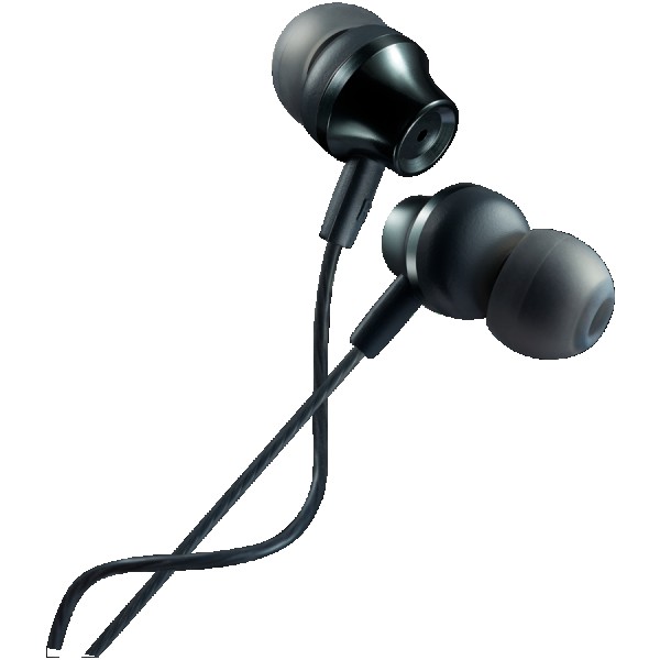 CANYON Stereo earphones with microphone, metallic shell, cable length 1.2m, Dark Gray, 22*12.6mm, 0.012kg ( CNS-CEP3DG )