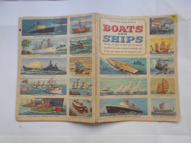 The Golden stamp book of boats and ships, album