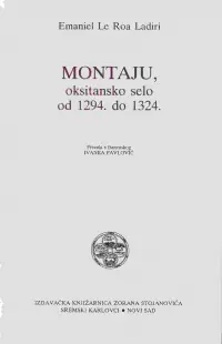 Montaju. Oksitansko selo od 1294-1324
