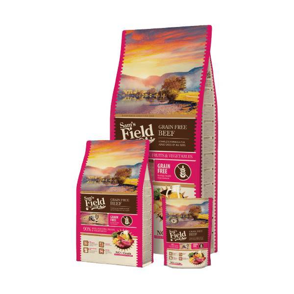 Sams Field All Size Adult Grain Free govedina - 13kg