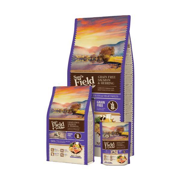 Sams Field All Size Adult Grain Free losos i haringa - 13kg