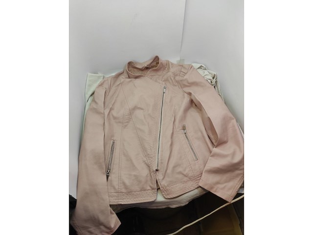 Roze kozna jakna 38