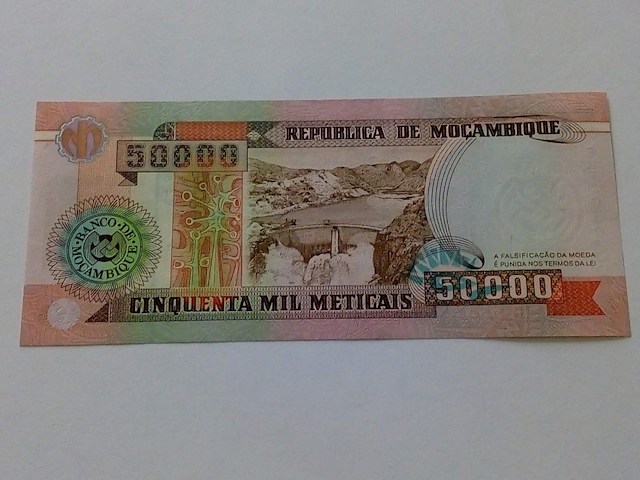 50 000 Meticais 1993.g - Mozambik - ODLIČNA -