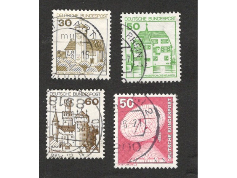 NEMAČKA - ČETIRI PONIŠTENE MARKE (1503)