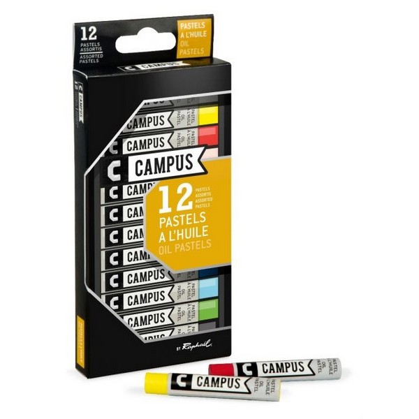 Sennelier Oil pastel - Cardboard box > Cardboard set - 12 assorted colors
