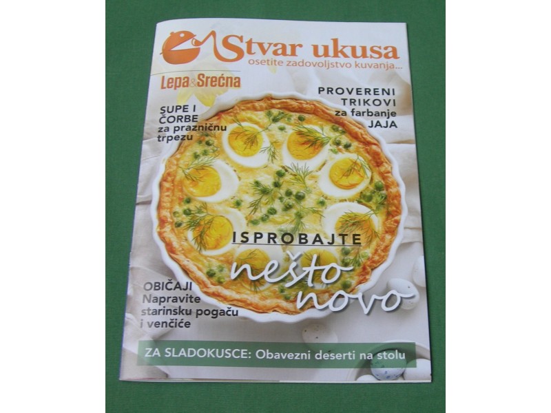 Stvar ukusa, uskršnji kuvar Lepa i srećna