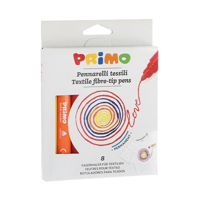 FLOMASTER ZA TEKSTIL 8BOJA KARTON PRIMO CMP 611PENTX8