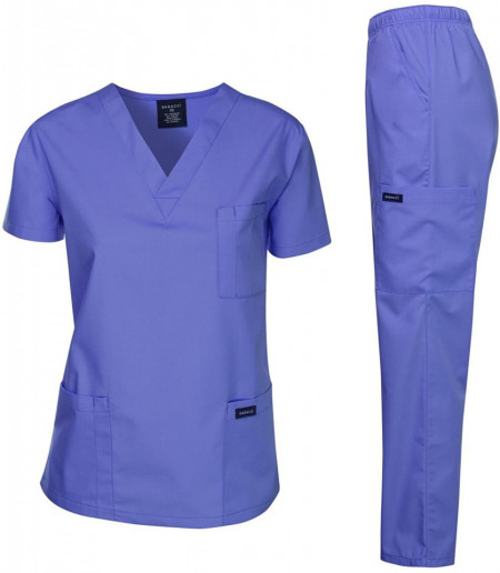 Medicinski komplet Zenska uniforma,Dagacci Medical Uniform Women Medical Scrub Set Top